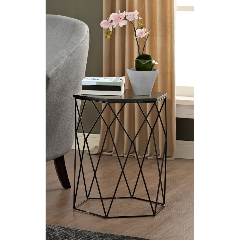 Geometric end table store